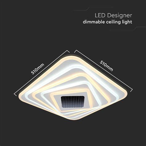 LED ПЛАФОН 150W 3000-6500K 50CM ДИМИРУЕМ V-TAC