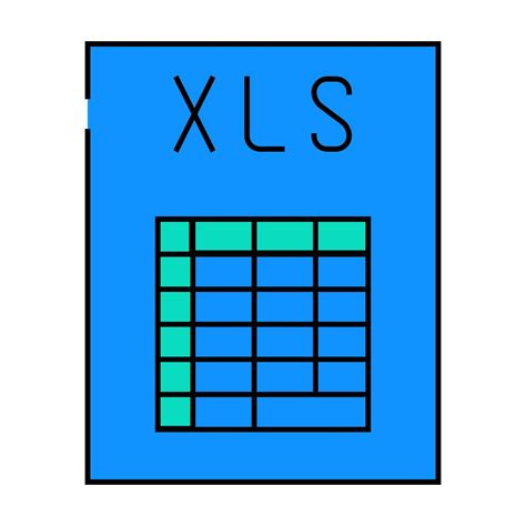 Xls File Format Document Icon Color Illustration 49825902 Vector Art At