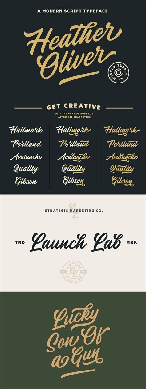 Heather Oliver A Modern Script Script Script Typeface Beautiful Script Fonts