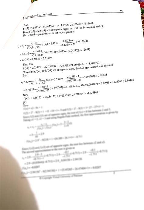 Solution Regula Falsi Method And Example Of Numerical Analysis 2