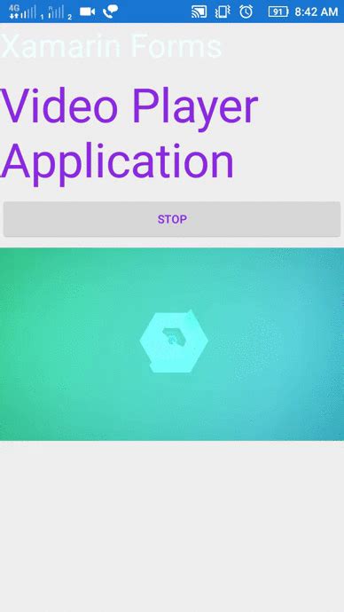 xamarin forms video player app
