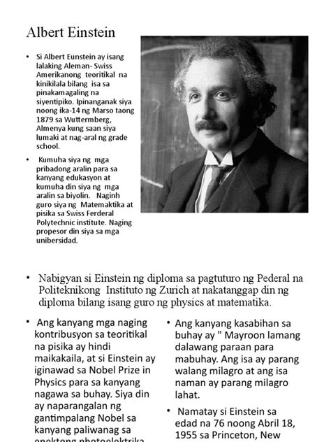 Biography Of Albert Einstein Pdf