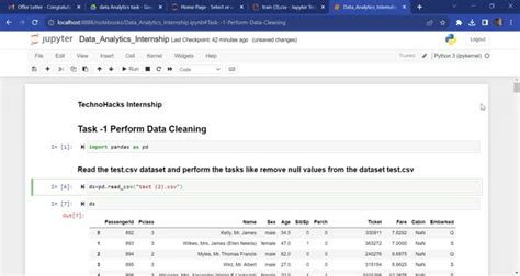 Ezhilarasan C On Linkedin Internship Dataanalytics Technohacks