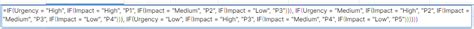 Formula For Itil Prioritization Matrix Smartsheet Community