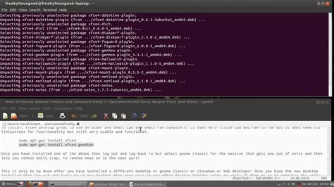 Installing Xfce4 Desktop Into Ubuntu 1204lts Youtube