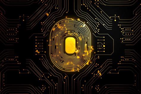 Premium Photo Biometric Authentication Fingerprint Scanning Circuit