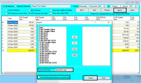 Invoice B C List Report Help Guide