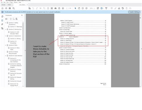 Solved Interactiveclickable Table Of Contentsnot The B Adobe Product Community 12439598