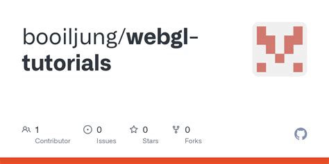 Github Booiljungwebgl Tutorials