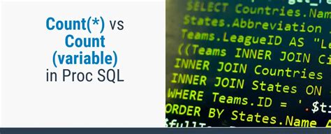 Count Vs Countvariable In Proc Sql 9to5sas Learn Sas And Data Science