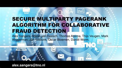 Pdf Secure Multiparty Pagerank Algorithm For Collaborative Fraud Detection Motivation From
