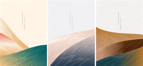 Japanese Background With Line Pattern Vector Abstract Elements With