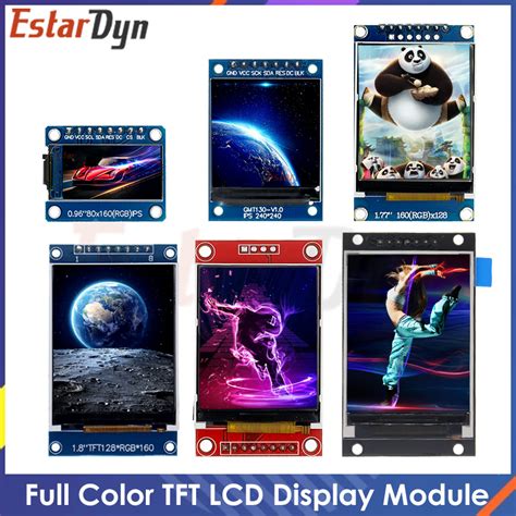 TFT Display 0 96 1 3 1 44 1 77 1 8 2 0 Inch IPS 7P SPI HD 65K TFT Full Color LCD Module ST7735