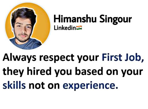 Himanshu Singour On Linkedin Firstjob 20 Comments