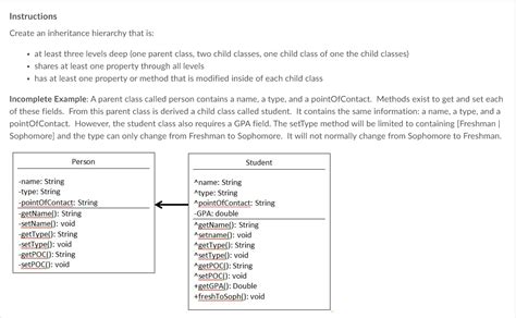 Solved Instructions Create An Inheritance Hierarchy That Is Chegg