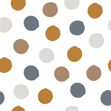 Seamless Abstract Background With Dots Circles Messy Infinity Dotted