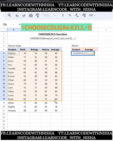 Learn To Use A New Choosecols Function In Ms Excel Shorts Excel