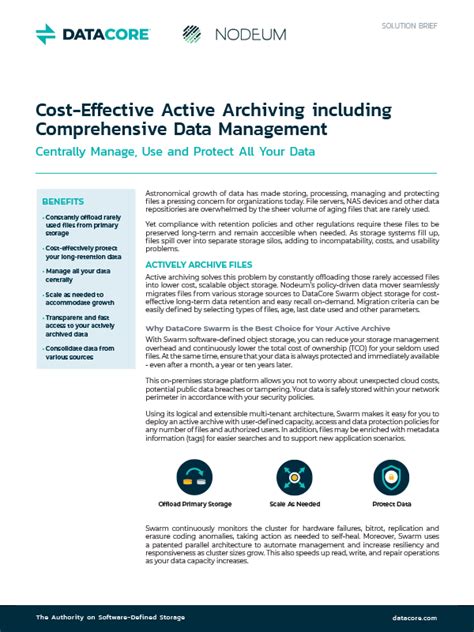 Rethinking Data Storage Datacore