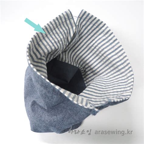안감있는 스트링 파우치 만들기도안영상drawstring Pouch Bag Diy