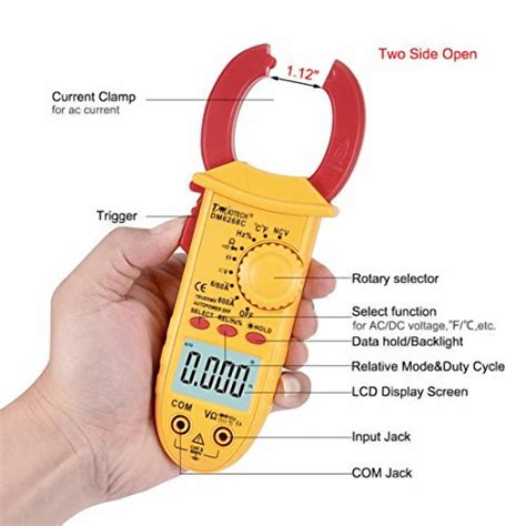 Dmiotech Handheld Digital Multimeter Ammeter Acv Ac Dcv Volt Current