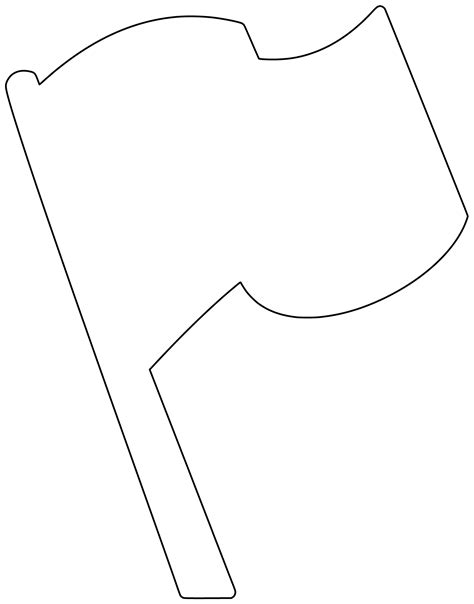 Shape Of Flag Free Printable Papercraft Templates