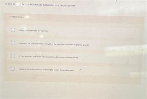 Solved The One Den Id Factor Determinant That Relates To