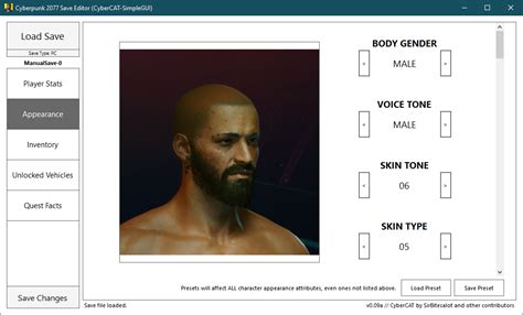Appearance Tab Not Working Correctly Issue Deweh CyberCAT SimpleGUI GitHub