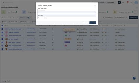 How To Bulk Assign Contacts Accounts And Deals Freshsales How To Bulk Assign Contacts Accounts And Deals Freshsales