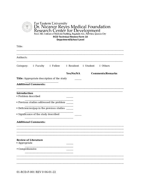 Technical Review 1A Doc Template PdfFiller