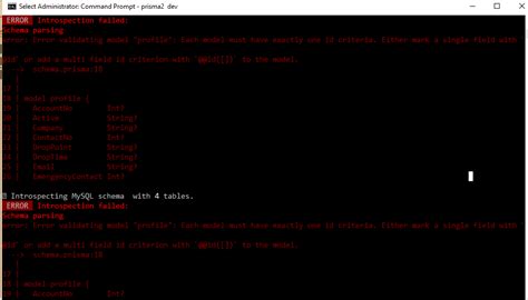 Prisma2 Introspection Failed Windows · Issue 1203 · Prismaprisma