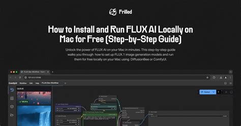 how to install and run flux ai locally on mac for free step by step