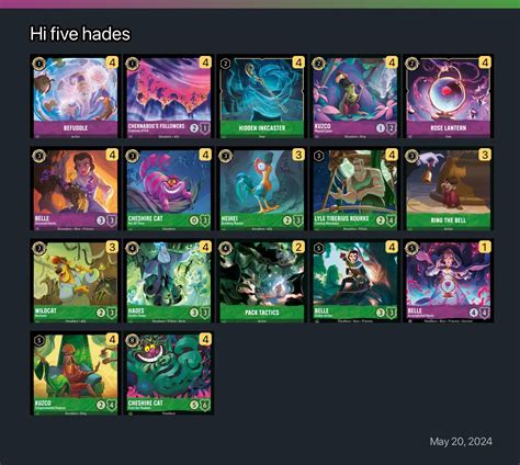 Hi Five Hades Lorcana Deck Lorcana Gg