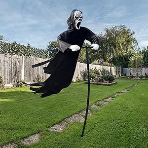 CLWVPCOT - Espantapájaros de grito para Halloween, espantapájaros de ...