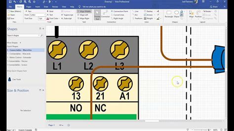 Connect Multiple Diagrams On Visio Visio Connections Shape D