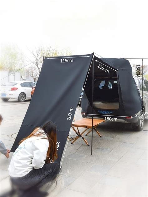 Suv 차량용 모기장 텐트 도킹 차박텐트 카 쉘터 캠핑 트렁크 차양 타프 By3041206 Jiktem