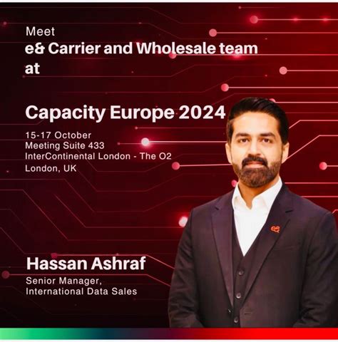 Hassan Ashraf On Linkedin Eand Carrierwholesale Capcityeurope2024