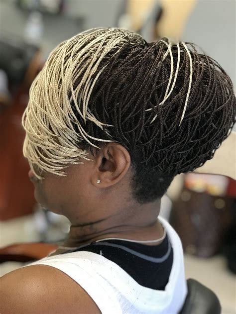 Micro Braids In A Mohawk