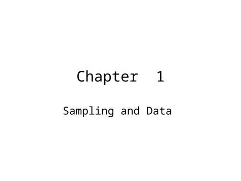ppt chapter 1 sampling and data what is are statistics