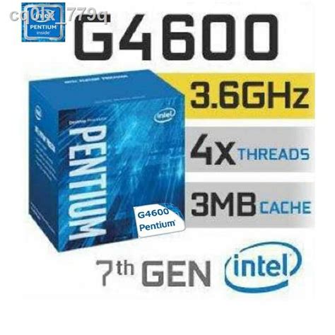 Cpu Intel Pentium G4600 Socket 1151 มือสอง พร้อมส่ง แถมซิลิโคนหลอดเล็ก Shopee Thailand