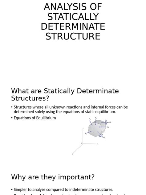 Analysis Of Statically Determinate Structure Pdf Force Physics