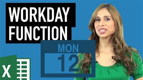 Excel WORKDAY NETWORKDAYS Functions Exclude Weekends And Holidays