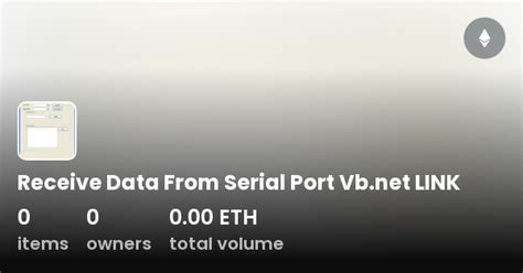 receive data from serial port link collection opensea