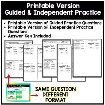 Convert Units Of Weight And Mass PowerPoint Lesson By All Star Teacher