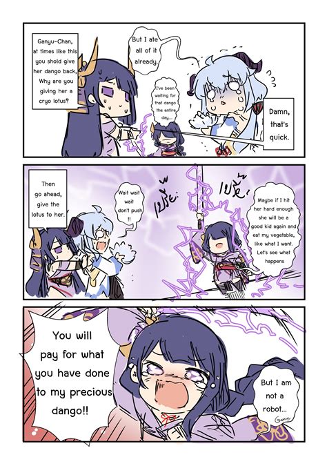 Ganyu And Raiden Shogun Genshin Impact Drawn By Sesield Danbooru