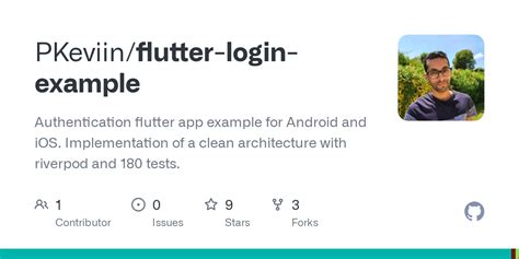 Github Pkeviinflutter Login Example Authentication Flutter App Example For Android And Ios