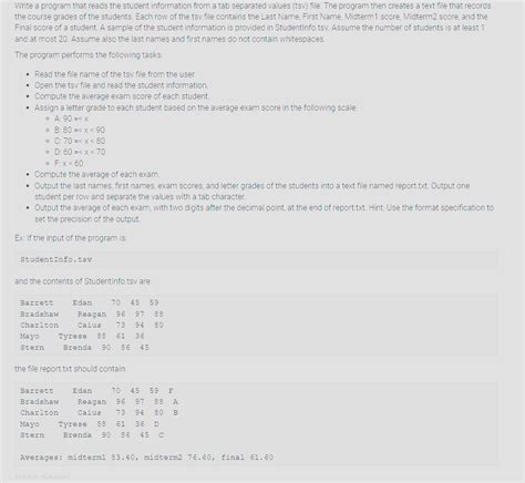 Solved Write A Program That Reads The Babe Information Chegg Com