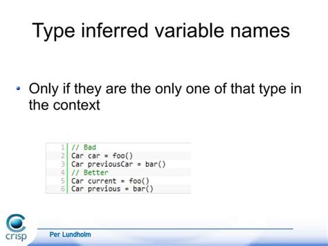 7 rules on code readability ppt