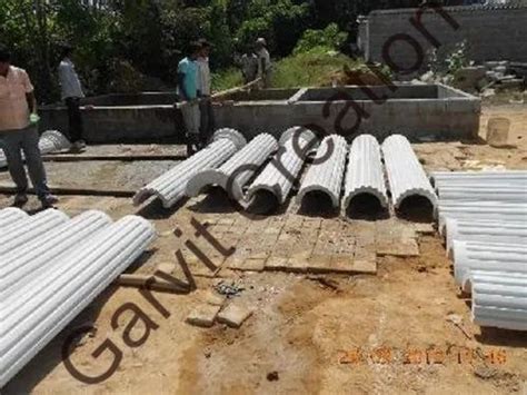 White And Golden Round Grc Columns At Rs 300 Square Feet In Gurgaon