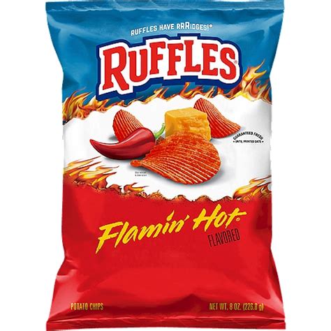 Ruffles Flamin Hot Flavored Potato Chips