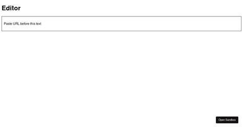 tiptap link paste codesandbox